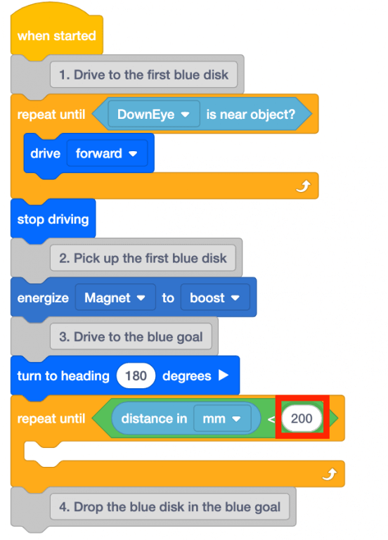 Unit 8 Moving Disks With Loops Lesson 3 Using Reported Sensor Feedback To Place Disks In